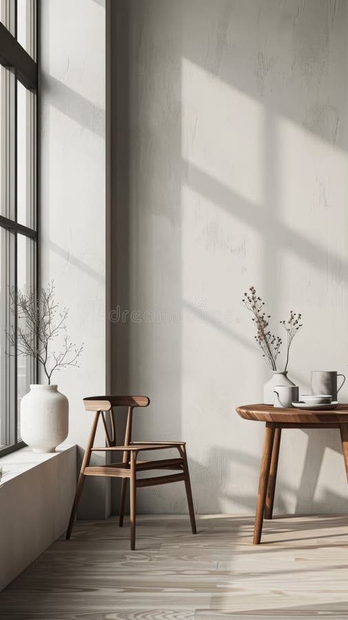 Contemporary Mockup Scene with a Focus on Simplicity. Stock ...