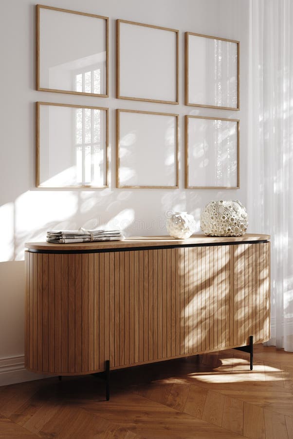 Contemporary Modern Home Space, Clean Minimalist Interior, Frame Mockup ...