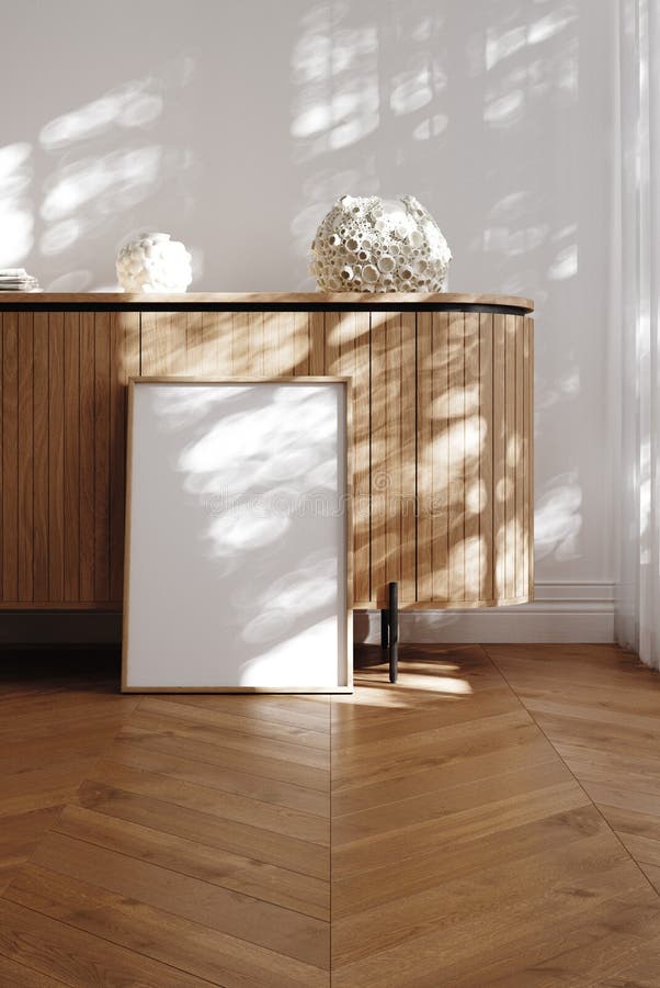 Contemporary Modern Home Space, Clean Minimalist Interior, Frame Mockup ...