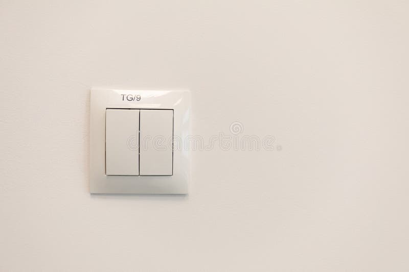 A Contemporary Modern Light Switch Installed on a Neat and Clean ...