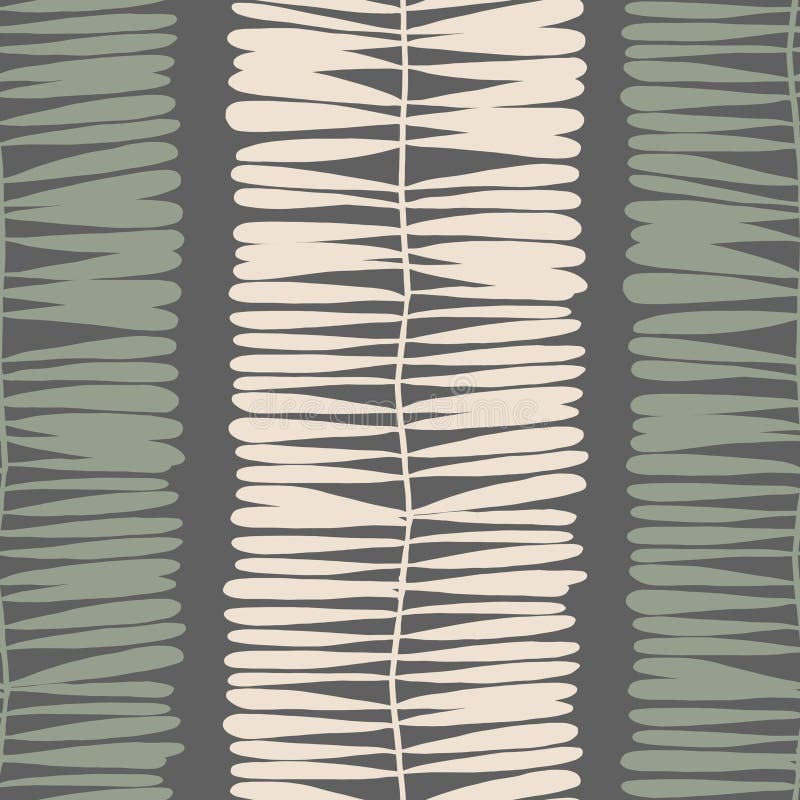 Contemporary Modern Shape Leaf Motif Illustration Seamless Repeat ...