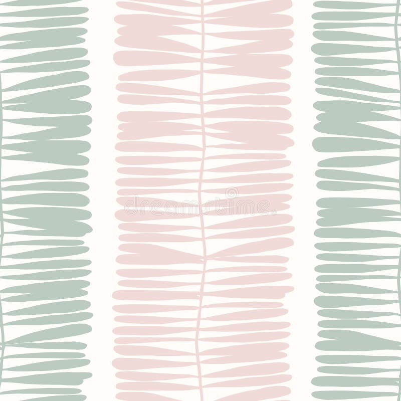 Contemporary Modern Shape Leaf Motif Illustration Seamless Repeat ...