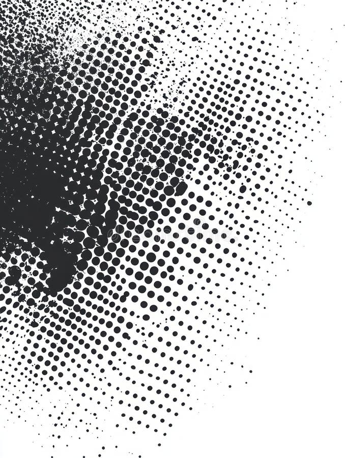 Contemporary Monochrome Halftone Texture Overlay with Raw Style Stock ...