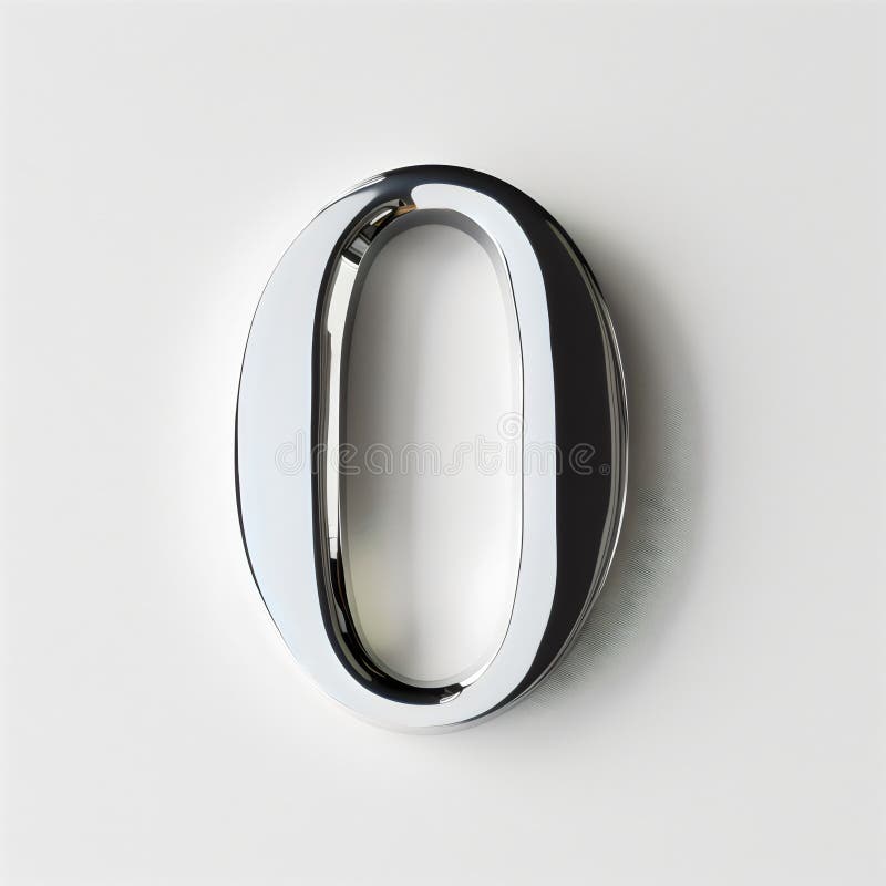 Contemporary Number 0 stock illustration. Illustration of alloy - 303388142