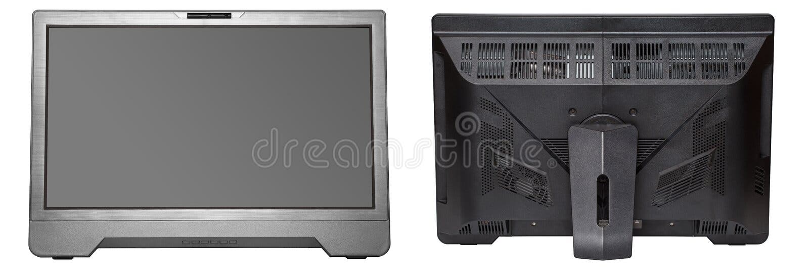 The Back of a Desktop Computer with the Motherboard. Stock Photo ...