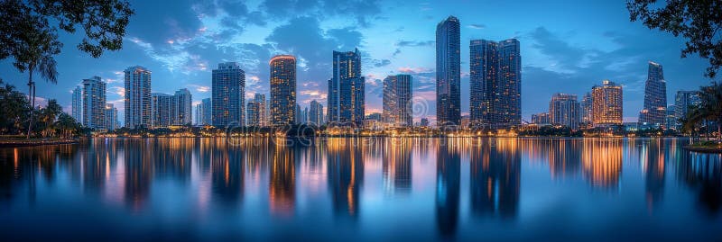 Contemporary Office Building Featuring a Broad Glass Curtain Wall ...