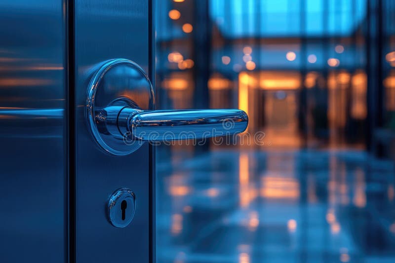 Contemporary Office Door Handle with Modern Design and Styli Stock ...