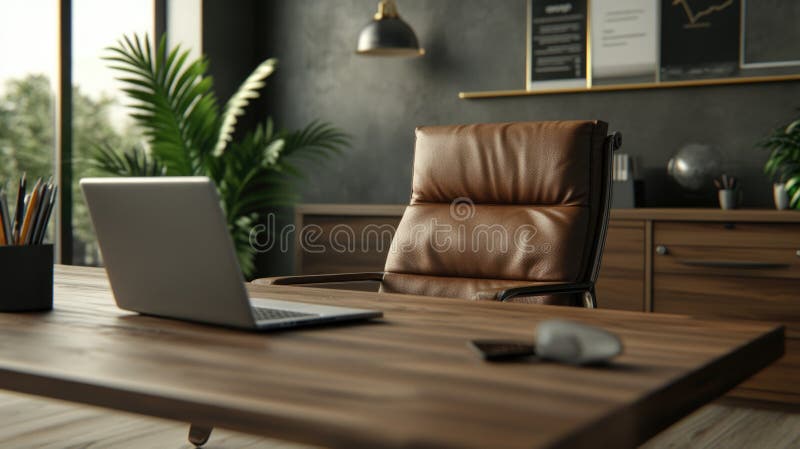 Contemporary Office Environment Stock Image - Image of workspace ...