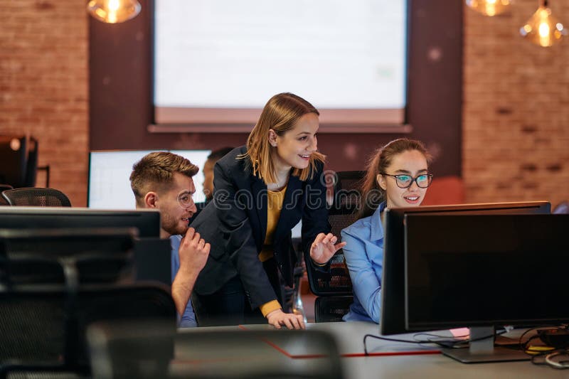 Strategic Business Meeting: Group of Professionals Collaborating in ...