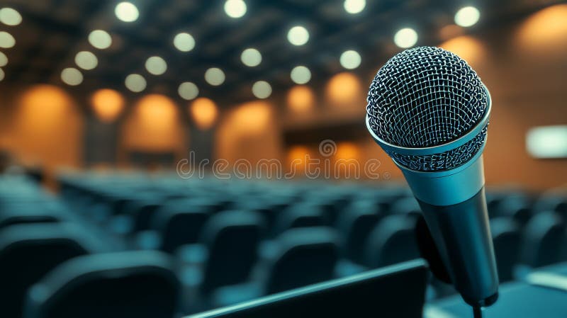 A Contemporary Office Setting Includes Laptops, Microphones, Cameras ...
