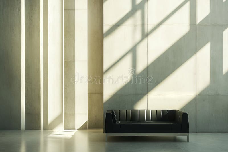 Contemporary Office Space with Ample Windows and a Projection Screen ...