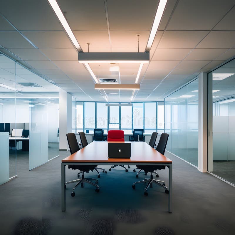 Contemporary Office Spaces for Professional Use Stock Illustration ...