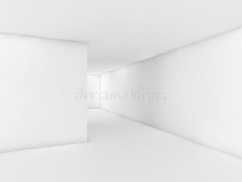 Contemporary Open Space Design. 3 D Render Stock Illustration ...