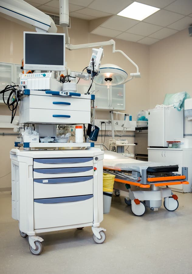 Operating Room in Cardiac Surgery Stock Image - Image of indoors ...