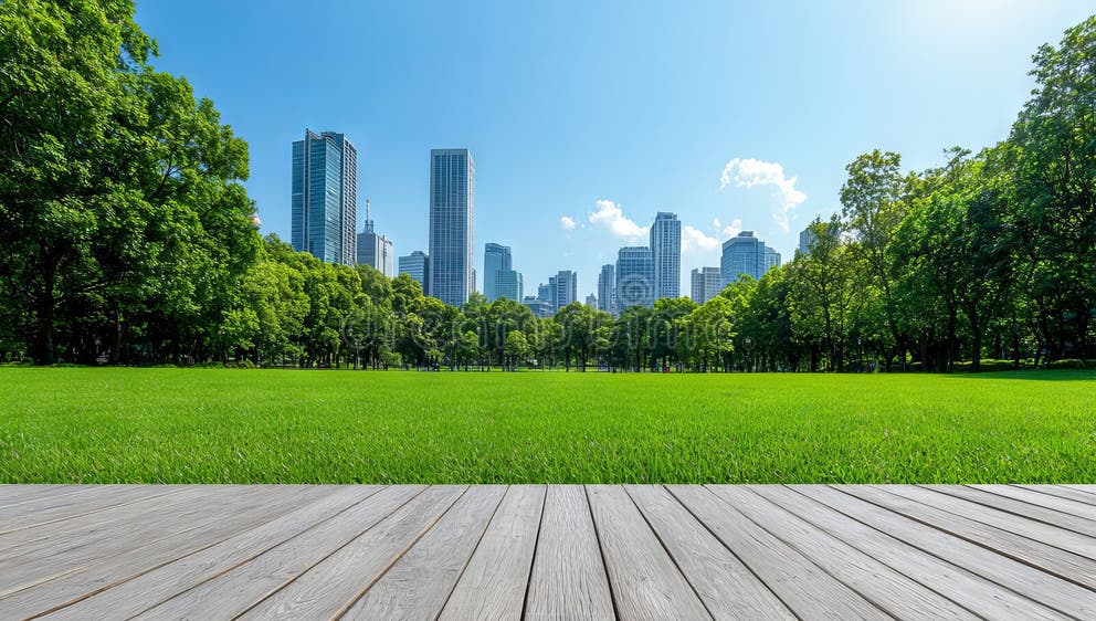 Contemporary Paths and Greenery in Corporate Plaza Stock Image - Image ...