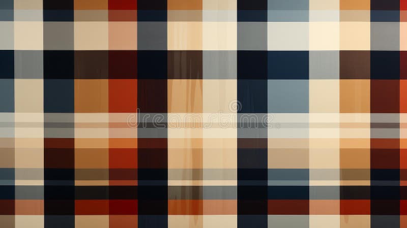 Contemporary Plaid Art Featuring Geometric Designs and Flat ...