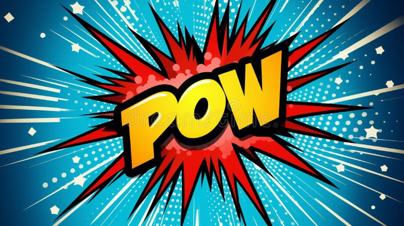 Contemporary Pow Comic Editable Text Style Effect in Illustrator Stock ...