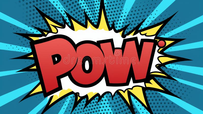 Contemporary Pow Comic Editable Text Style Effect in Illustrator Stock ...