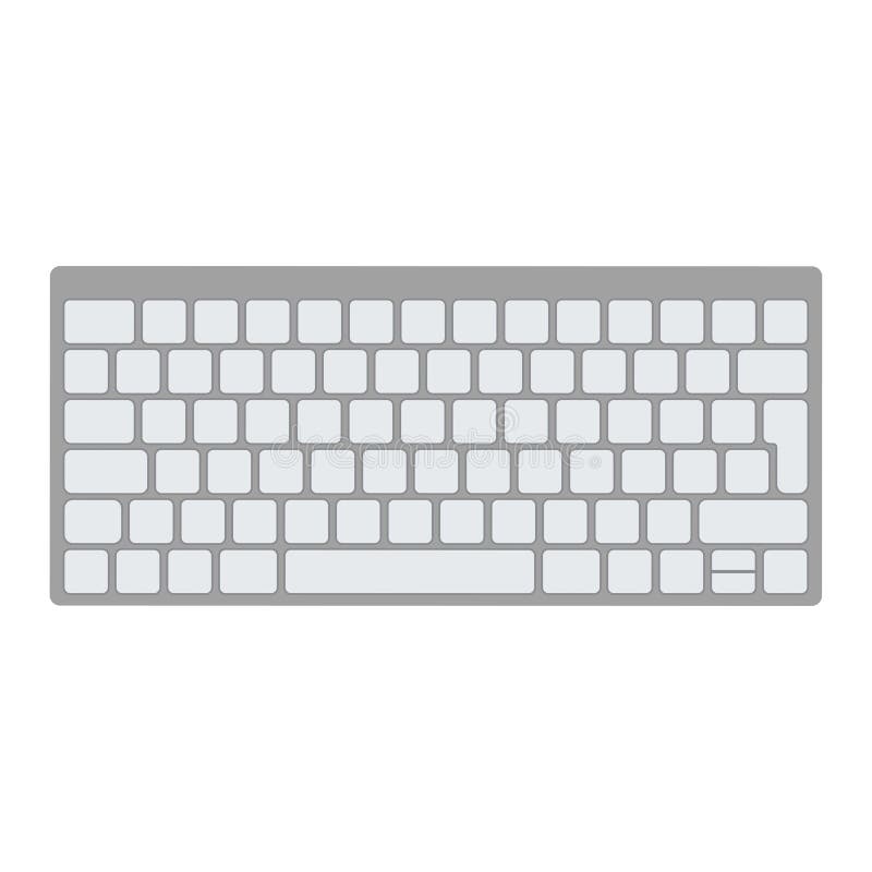 Contemporary Professional Computer Keyboard Top View Stock Vector ...