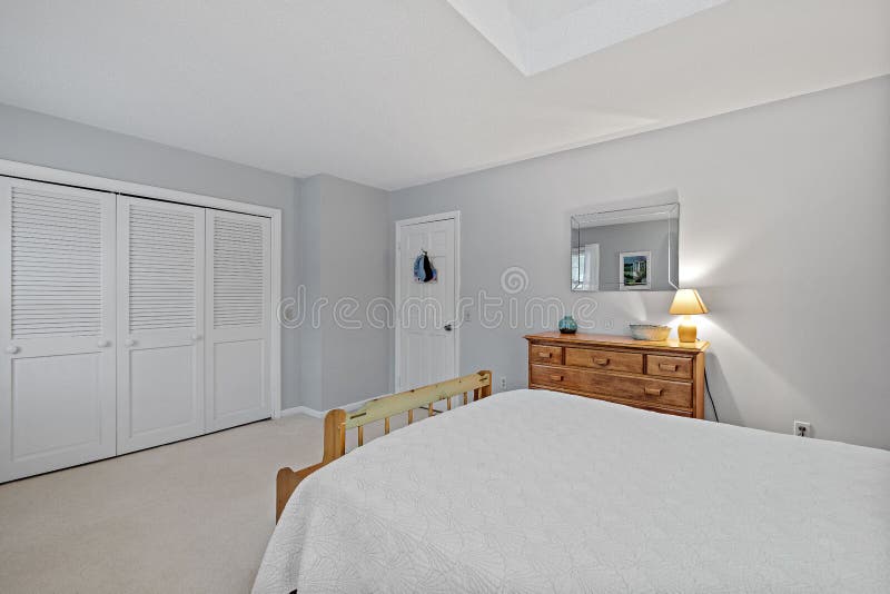 Contemporary Ranch with Unique V-shaped Interior Design Stock Image ...