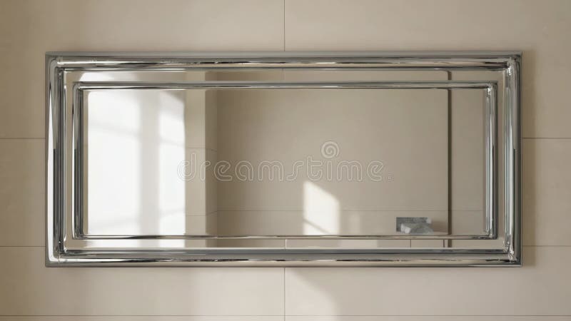 Contemporary Rectangular Mirror in Minimalist Interior for Modern Home ...