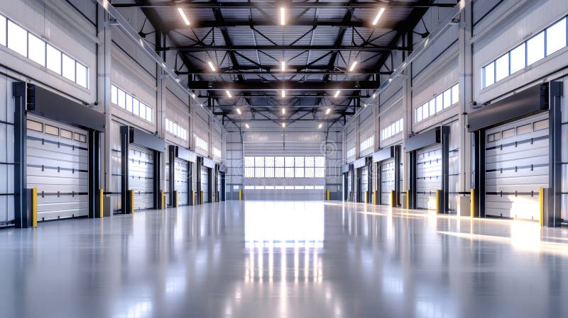 A Contemporary Self-service Warehouse Features Elegant Vinyl Doors with ...