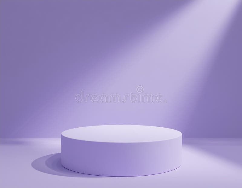 Abstract Modern Minimal Pastel Violet Background Illuminated with ...