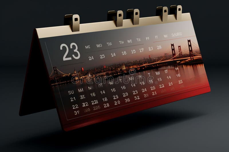 Contemporary and Sleek 2024 Calendar Layouts Stock Illustration ...