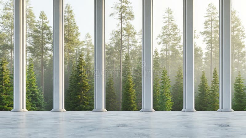 A Contemporary Space with Ample Windows that Offer a Stunning View of a ...