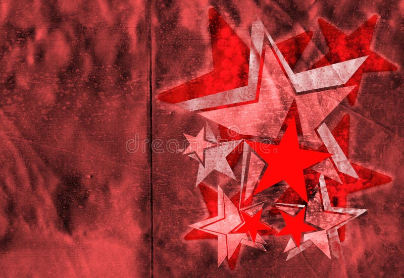 Contemporary Stencil on Red Stock Illustration - Illustration of ...