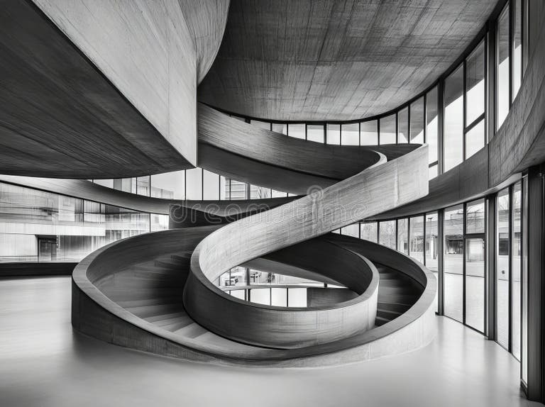 A Contemporary Structure with an Abstract Wave Design on Its Exterior ...