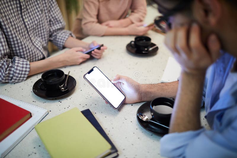 Students messaging stock photo. Image of drink, youth - 139338802