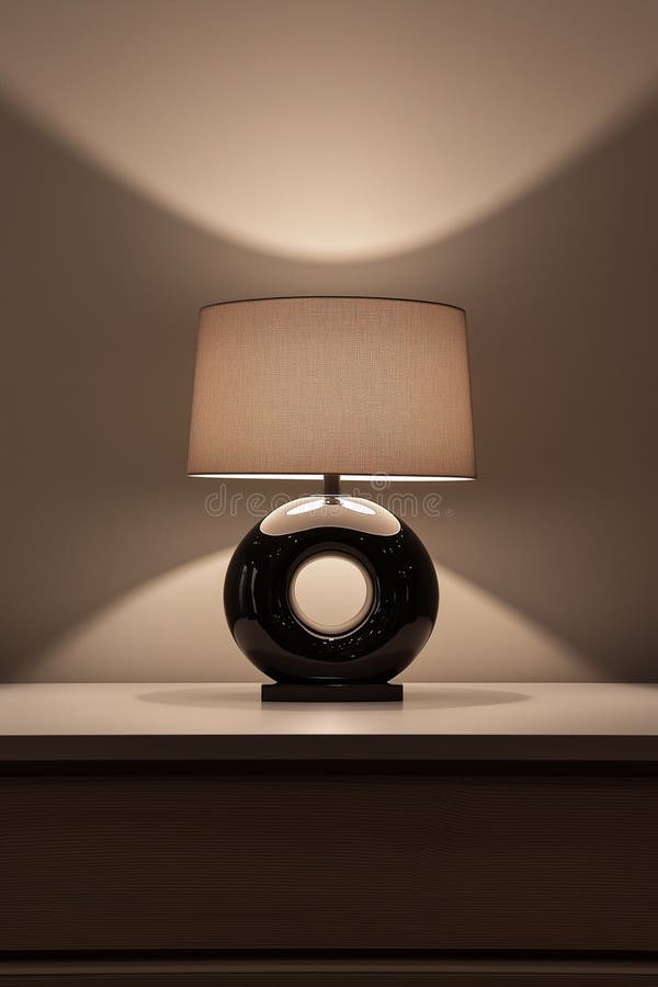 Contemporary Table Lamp Design Stock Illustration - Illustration of ...