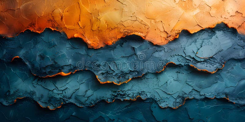 Contemporary Textured Canvas with Orange-Teal PCV Floor Design Stock ...