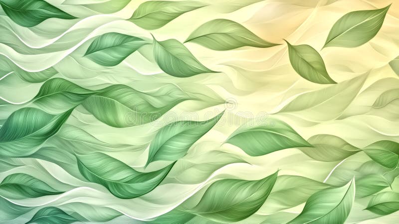 Contemporary Thai Pattern Combining Natural Elements Like Leaves Stock ...