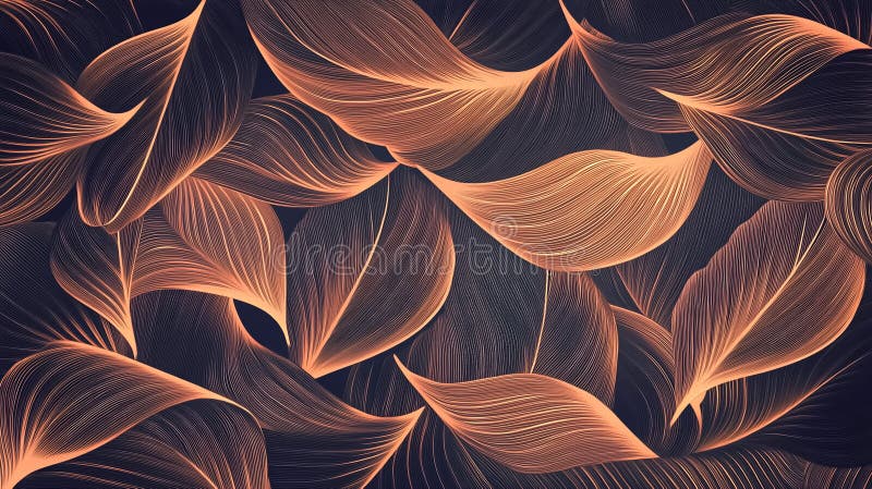 Contemporary Thai Pattern Combining Natural Elements Like Leaves Stock ...