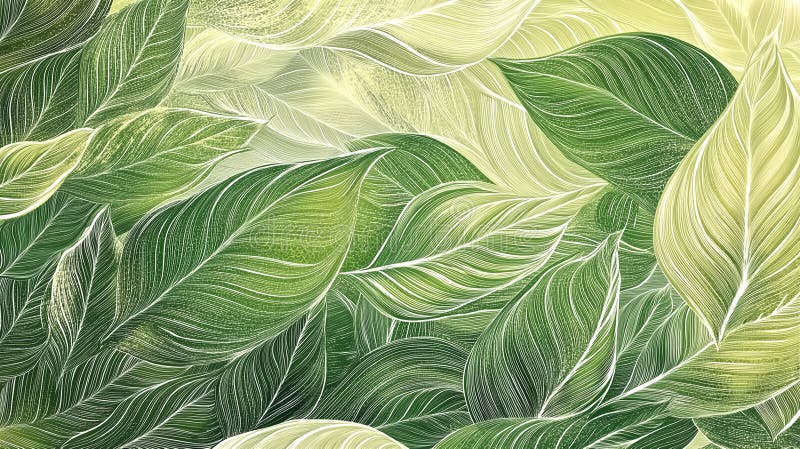 Contemporary Thai Pattern Combining Natural Elements Like Leaves Stock ...