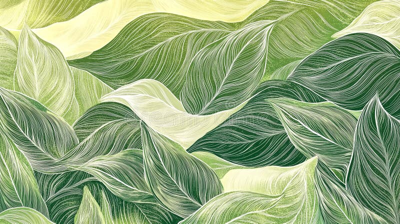 Contemporary Thai Pattern Combining Natural Elements Like Leaves Stock ...