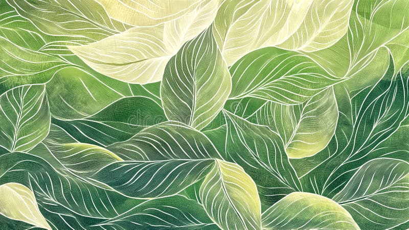 Contemporary Thai Pattern Combining Natural Elements Like Leaves Stock ...