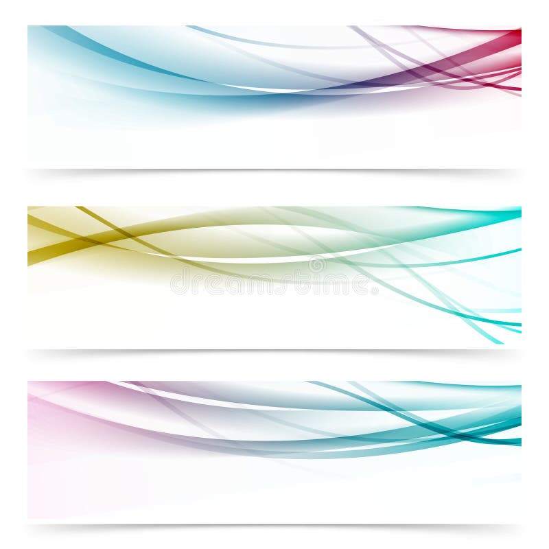 Contemporary Transparent Speed Swoosh Wave Header Collection Stock ...
