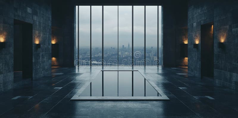 A Contemporary Urban Loft with Ample Windows Providing a Sweeping ...