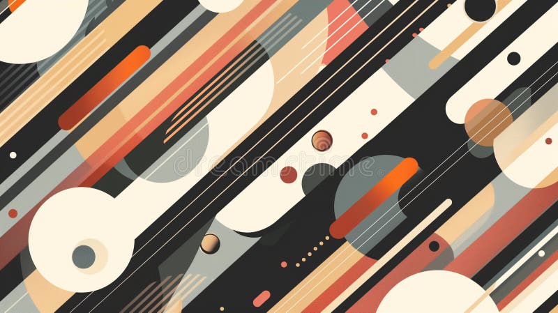 Contemporary Vector Flat Abstract Background with Sleek Patterns and ...