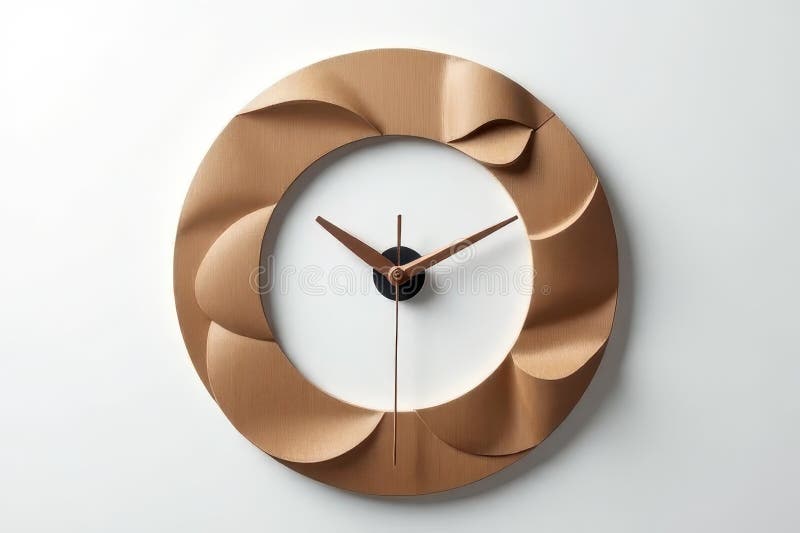 Contemporary Wall Clock Artistry Stock Illustration - Illustration of ...