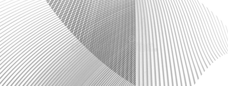 Contemporary White Grey Metal Curve Architecture Banner Background ...