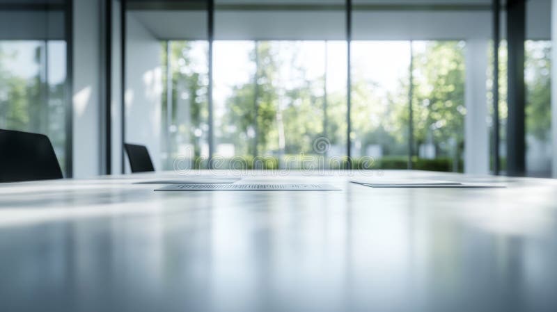 A Contemporary Workspace Featuring a Desk with Tablets Set Against a ...