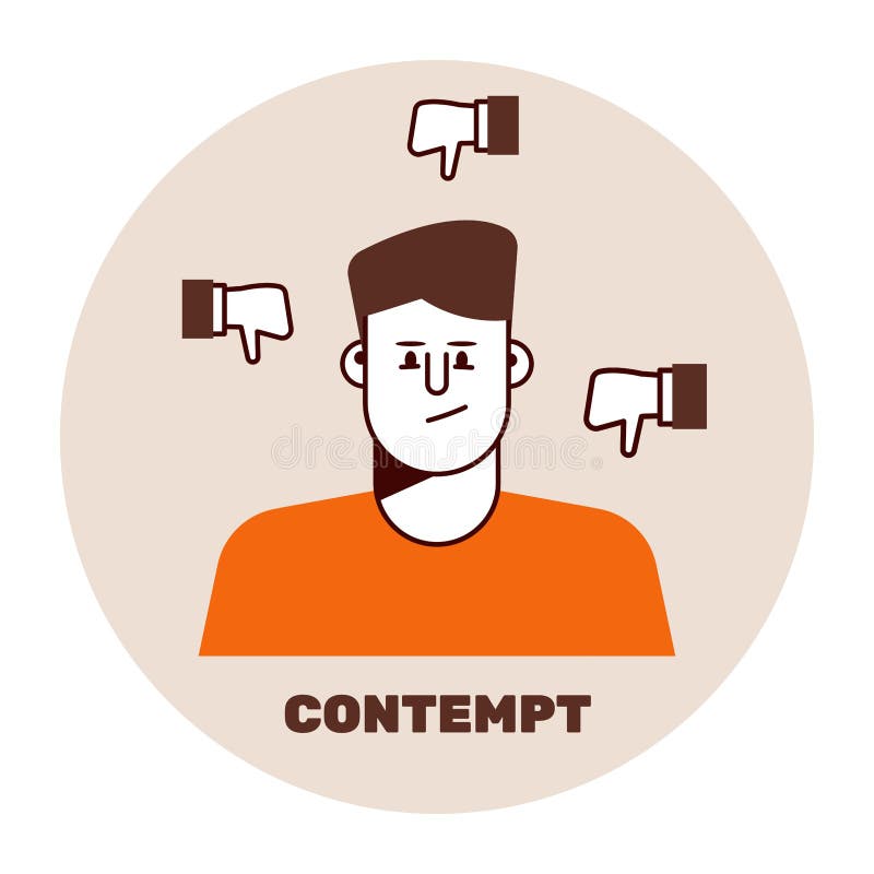 Contempt Icon Stock Illustrations – 536 Contempt Icon Stock ...