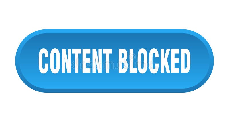 Blocked button stock vector. Illustration of blocked - 196841736