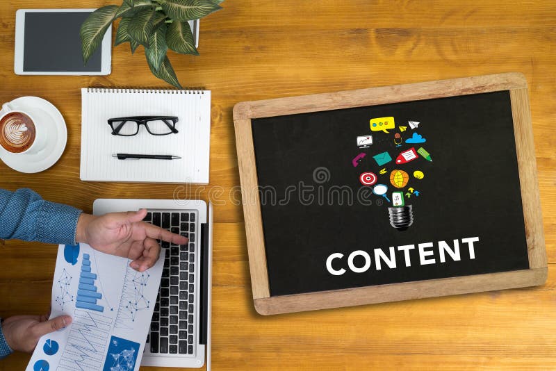 Wrting Great Content Concept Stock Image - Image of white, compelling ...