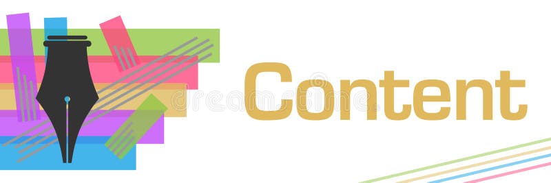 Content Colorful Stroked Stripes Stock Illustration - Illustration of ...