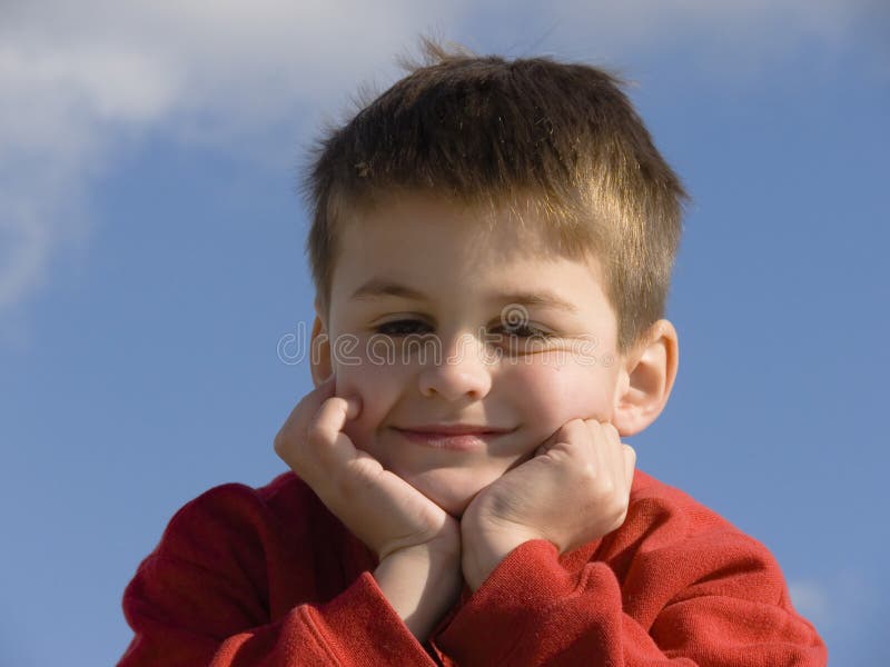 Content, Contemplating or Just Thinking Stock Photo - Image of wonder ...